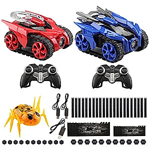 2.4g Infrared Double Entertainment Multi Player Rc Car with Crawling Toy A Sensory Interactive Gaming Blue Girls Plastic Storage
