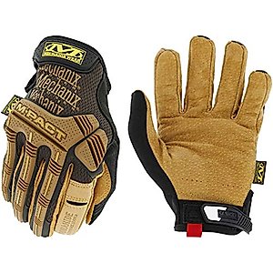 Mechanix Wear: M-Pact Durahide Leather Work Gloves with Secure Fit, Work Gloves with Impact Protection and Vibration Absorption, Safety Gloves for Men (Brown, X-Large)