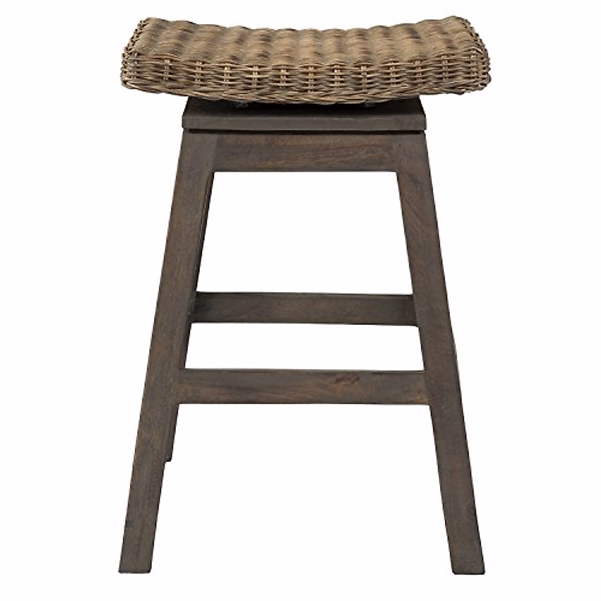 East at Main Heidi Brown Wooden Te"xtured Chair - 17"x17"x24"