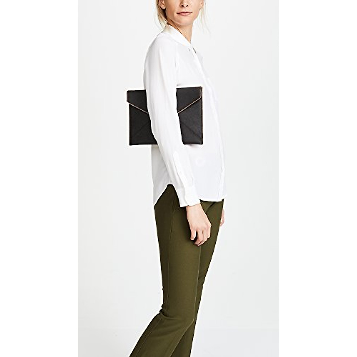 Rebecca Minkoff womens Leo Clutch, Black, One Size US