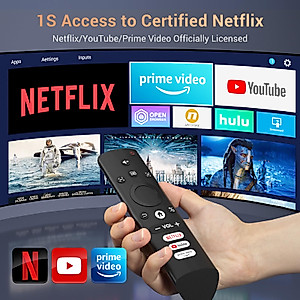 HAPPRUN 4K Projector, [Auto Focus/Keystone] Android TV Projector with WiFi and Bluetooth, Netflix/YouTube/Prime Video Officially-Licensed, Native 1080P 800ANSI Movie Projector Dolby Audio Home Theater