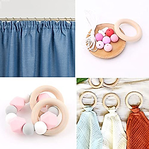 Mr. Pen- Wooden Rings, 2.7", 10 Pack, Wooden Rings for Crafts, Wood Rings, Macrame Rings, Wood Rings for Crafts, Wooden Ring, Wooden Rings for Macrame, Craft Rings, Wood Ring, Wood Teething Ring