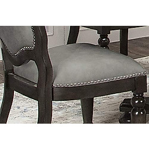 Sunset Trading Vegas Game and Dining Single Chair, Casters, Gray