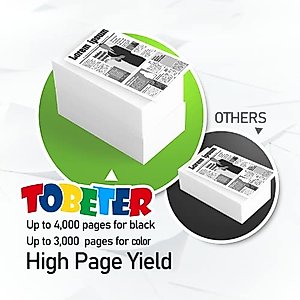 ToBeter Remanufactured CS310 CS410 CS510 Toner Replacement for Lexmark 701HK 70C1HK0 701HC 70C1HC0 701HM 70C1HM0 701HY 70C1HY0 Toner for CS310dn CS310n CS410n CS410dn CS510de (4 Pack, BK/C/M/Y)