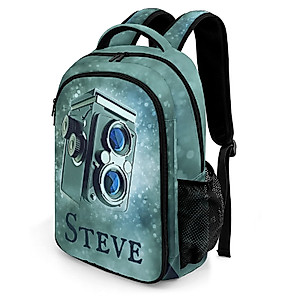 Anneunique Personalized Cinema Camera Backpack Casual Bag Daypack for Women Men Camping Hiking