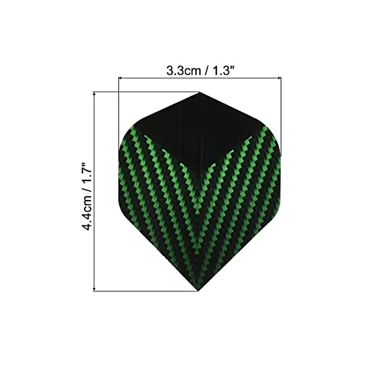 PATIKIL Dart Flights, 12 Pack PET Standard Darts Accessories Replacement Parts for Soft Tip Steel Tip, Spotted Style, Black, Green
