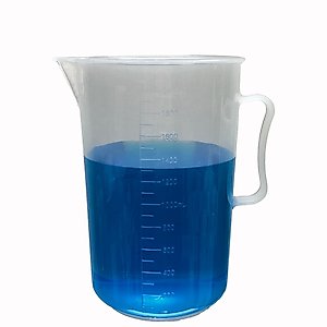 TN LAB Beaker Pitcher Measuring Cup Strong Handle Polypropylene Plastic Graduated 2000ml 2L Holds ~2 Quarts