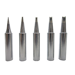 5 PCS Soldering Tips 900M Replace for 936 937 907 FX-600 Milwaukee M12SI-D Radio Shack 64-053 Yihua 936/936B x-tronics 3020 3020-XTS Baku 909 878AD zany 853d Atten Solder Iron Tip