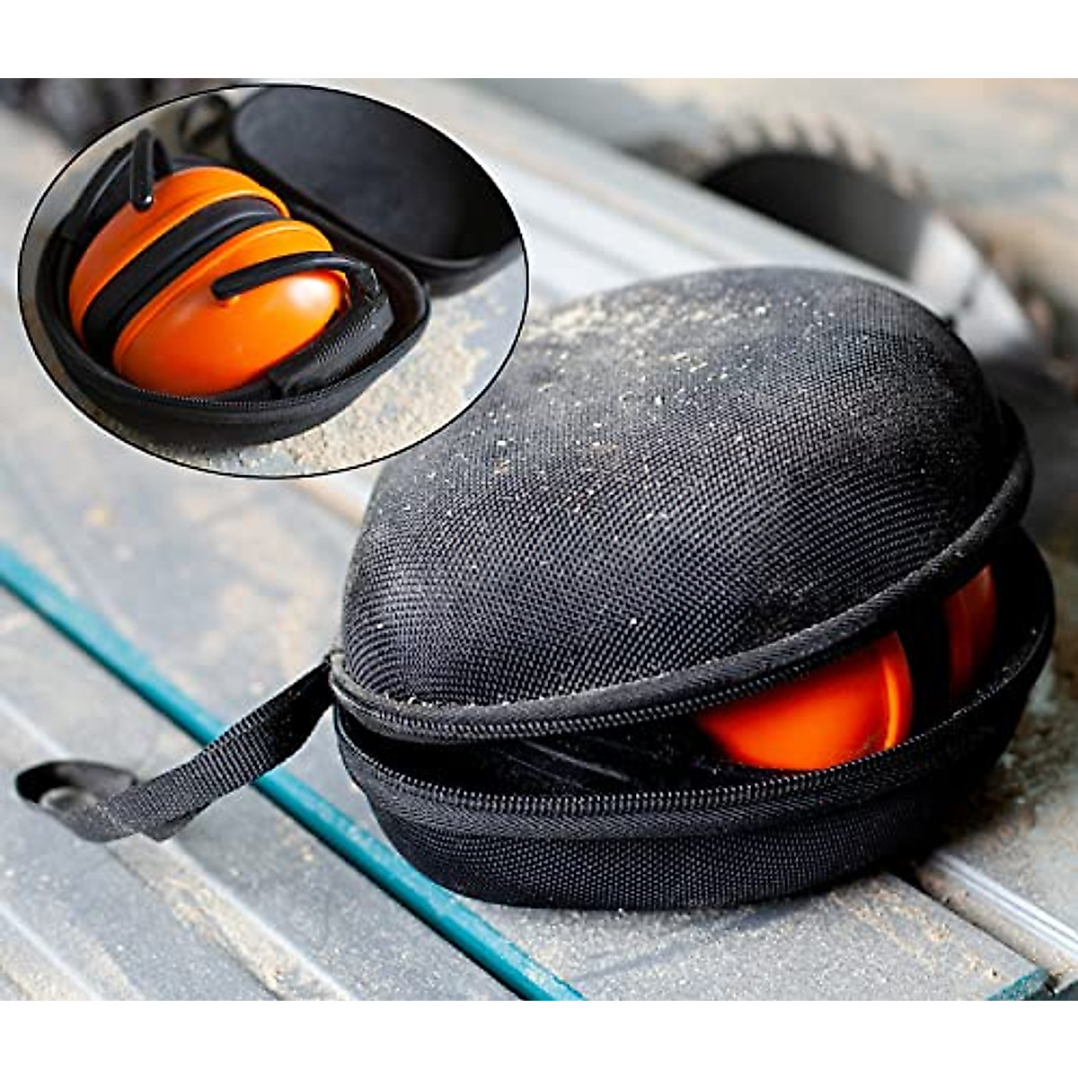 Ginsco Hard Carrying Headphone Case Compatible with MDR 7506 H900N HD 4.50 Studio3 ATH-M50x 059 Foldable Headphones