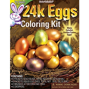 Easter Unlimited 24 Karat Easter Egg Coloring Kit, Multi