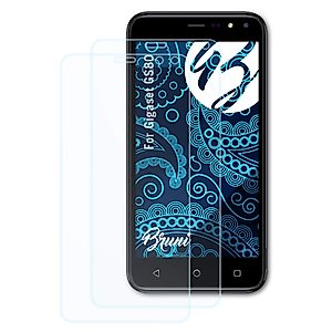 Bruni Screen Protector compatible with Gigaset GS80 Protector Film, crystal clear Protective Film (2X)