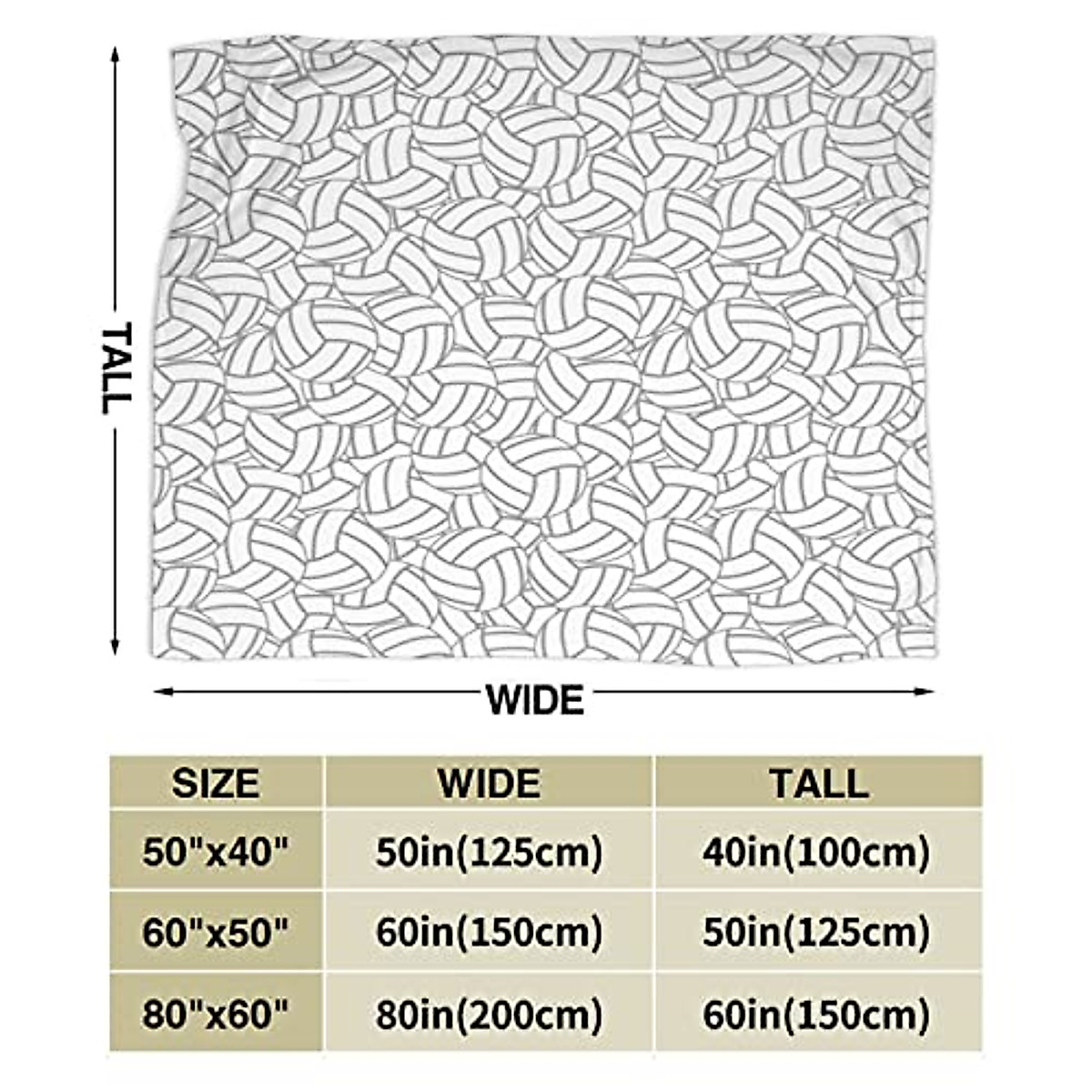 Volleyball Texture Throw Blanket All Year Round Light Weight Warm Super Soft Plush for Air-Conditioned Room Bedding Luxury Throw Blanket Blankets for Bedroom Living Rooms Sofa Couch