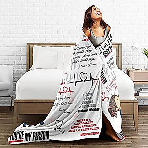 Fleece Throw Blanket Soft and Warm Flannel Plush Blanket Couch Sofa Bedding for Kids Adult 50" X40"