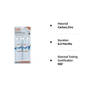 HDX FMS-2 Replacement Water Filter / Purifier for Samsung Refrigerators (2 Pack)