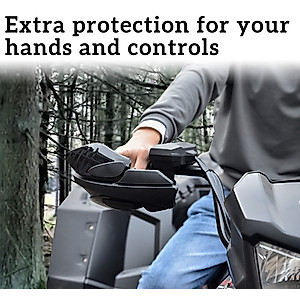 SAUTVS Handguards with Mount Brackets Kit for Polaris Sportsman Scrambler 400 450 570 850 XP 1000 2007-2024 Black Hand Guards Protector Accessories (2PCS, Replace #2876846, 2879380)