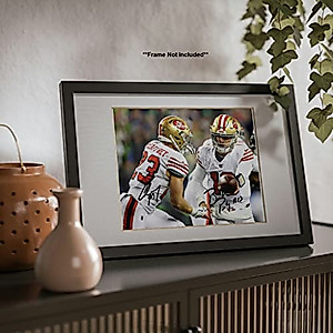 Ikonic Fotohaus Brock Purdy Christian McCaffrey Signed Photo Autograph Print Wall Art Home Decor