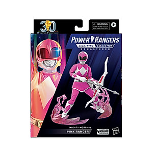 Power Rangers Lightning Collection Remastered Mighty Morphin Pink Ranger 6-Inch Action Figure, Toys for Boys and Girls Ages 4 and Up