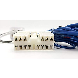 Factory Radio Add A Amp Amplifier Sub Interface Wire Harness Inline Converter Compatible with Dodge Compatible with Eagle and Compatible with Mitsubishi