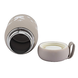 Vacuum Cup Insulated Coffee Bottle, 320ml Mini Vacuum Mug Cute Thermos, Stainless Steel Mini Thermos Travel Mug, Magic Rabbit Tea Milk Bottle, for Adult, Office Car Outdoor Use
