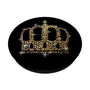 Crown Queen King Princess Prince Royal - Crown PopSockets PopGrip: Swappable Grip for Phones & Tablets