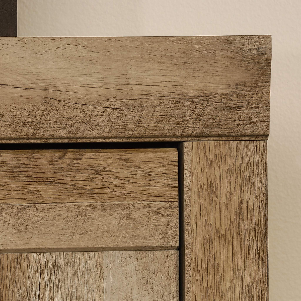 Sauder Adept Storage Pantry Cabinet, L: 38.94" x W: 16.77" x H: 70.98", Craftsman Oak finish