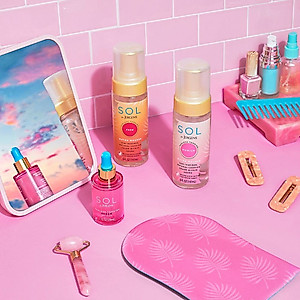 SOL by Jergens Self Tanner Applicator Mitt, Flawless, Streak-free Tanning Blender Glove, Sunless Tanning, Reusable Tanning Mitt Protects Hands, All Skin Tone