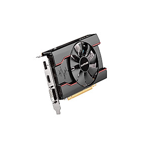 Sapphire Technology, Sapphire 11268-21-20G Radeon Pulse RX 550 2GB GDDR5 64-bit HDMI DVI-D DP OC (UEFI) PCI-E Graphics Card (Renewed)