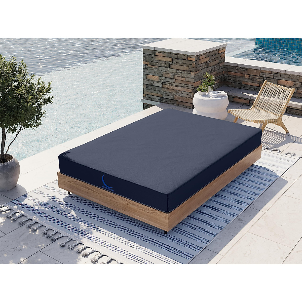 Mielmooncare 7-Inch Waterproof No-Springs Bed Mattress Eco-Barrier,Clean&Body,Supportive Spinal,Indoor-Outdoor Friendly,Flippable,One Breeze Comfort (7 ", King 76"x80")