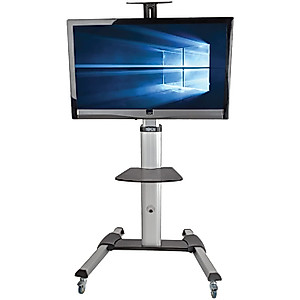 Tripp Lite Mobile TV Monitor Flat-Panel Floor Stand Cart Height-Adjustable LCD 32-70" Display (DMCS3270XP),Black