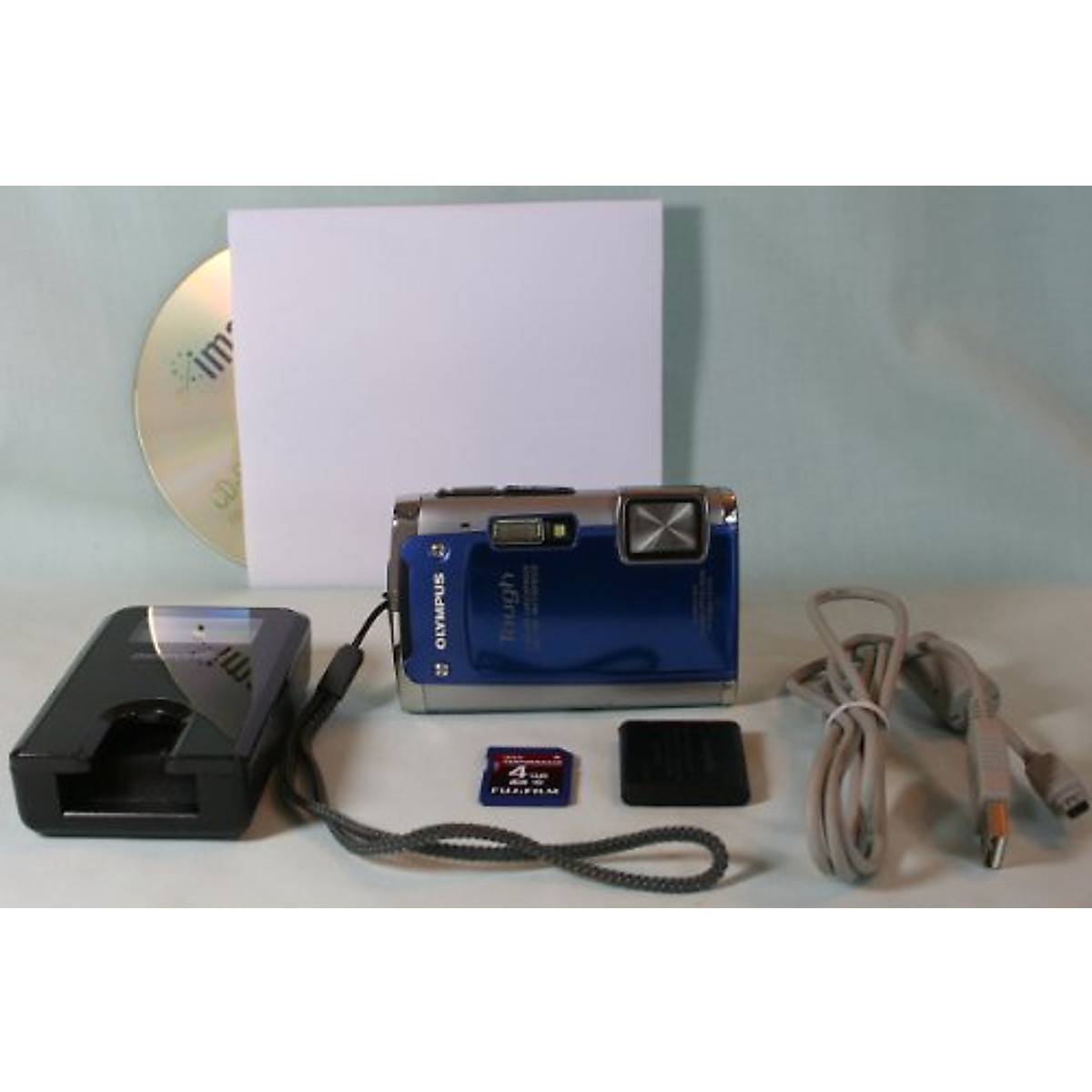 Olympus Tough TG-610 14MP 5x Optical Zoom Digital Camera Blue