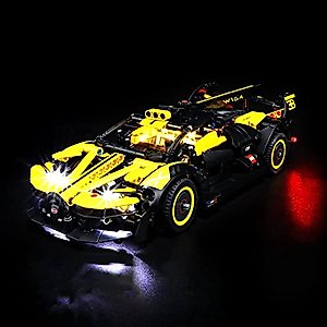 YEABRICKS LED Light for Lego-42151 Technic Bugatti Bolide Building Blocks Model (Lego Set NOT Included)