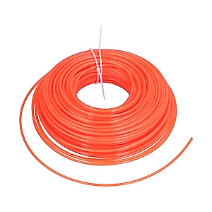 jerss Trimmer Line 3Mm Round Wire Brush Accessory 50M Cutting Machine Grass Cord Wire Brush Cutter Nylon Rope for Orange Sawing Machine Circular Attachments