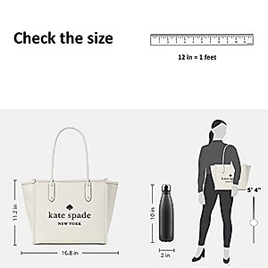 kate spade handbag for women Ella tote in leather, Black, Large