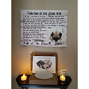 Custom Canvas Bereavement Gift | Dog Memorial Gift | Remembrance Gift | Sympathy Gift | Personalized Gift | Dog Gift | Memorial Gift | Pet Loss Gifts Custom Size