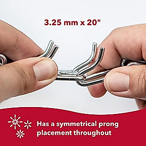 Herm Sprenger Ultra-Plus Prong Dog Training Collar, Chrome, 3.25 mm x 20" Neck Size; 22" Chain Length