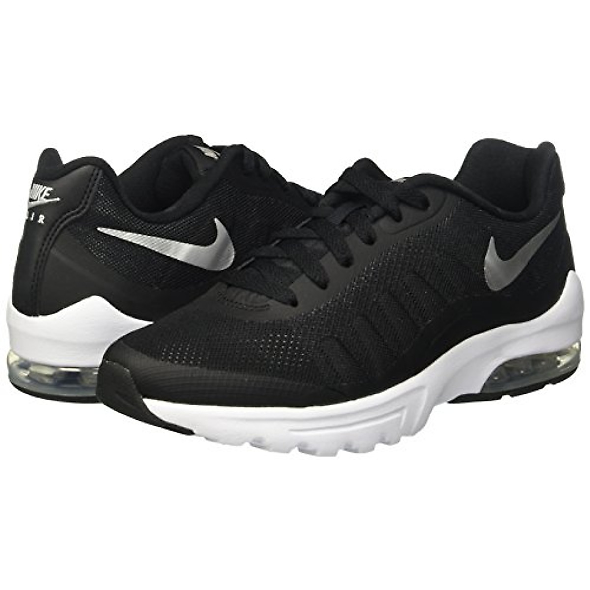 Nike Womens Air Max Invigor Running Trainers 749866 Sneakers Shoes (UK 3.5 US 6 EU 36.5, Black Metallic Silver White 001)