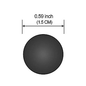 MOSISO 4 Pcs Laptop Silicone Feet (0.59 inch Diameter), Replacement Bottom Case Foot Compatible with MacBook Pro/Air Shell Case Cover, Black