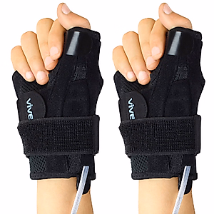 Vive Thumb & Wrist Brace for Right or Left Hand (2 Pack) - Spica Splint Brace for Carpal Tunnel, Tendonitis, & Arthritis in Hands or Fingers - Compression Support for Women Men - Stabilizer Relief
