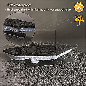 AutoJoy Club JDM Smoked Lens White Full LED Bulb Front Side Marker Light Compatible With 2016-2021 10th Gen Honda Civic Sedan Coupe Hatchback, Powered by 90-SMD LED, Replace OEM Sidemarker Lamps