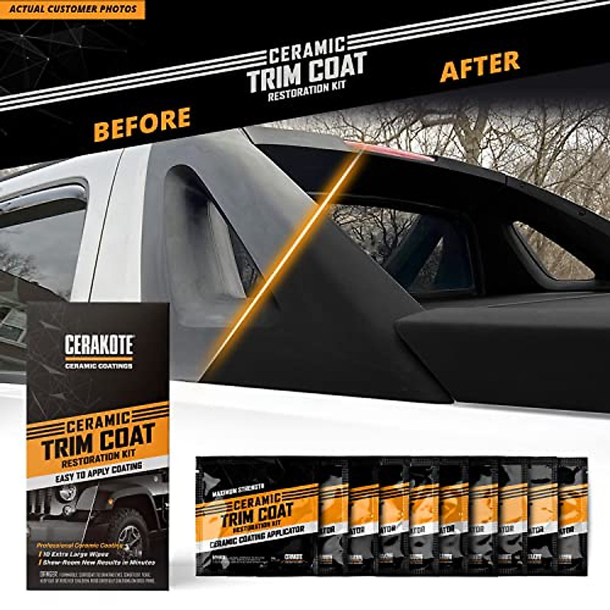 CERAKOTE® Ceramic Trim Coat Kit - Quick Plastic Trim Restorer - Guaranteed Restoration to Last Over 200 Washes – A Ceramic Coating, Not a Dressing