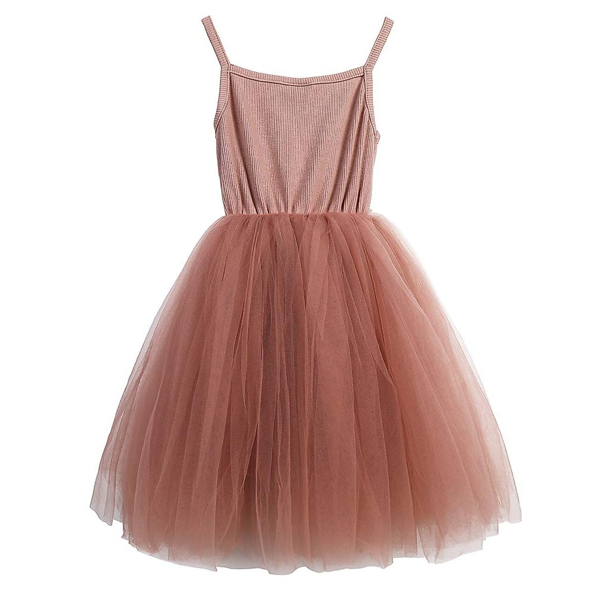 JNKLWPJS Baby Girls Tutu Dress Sleeveless Infant Toddler Princess Party Tulle Sundress Pink 120CM