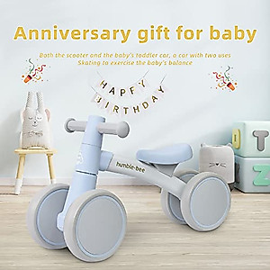 Humble Bee Baby Balance Bike Toy 10-24 Months Cute Toddler First Bike, Gifts for 1 Year Old Boys
