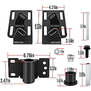 LS Engine Swap Mounts Frame Adjust 1/2” Forward 1” Rearward for 1988-1999 GM C10 K5 2WD Pick Up Suburban Blazer with LS1 LS2 LS3 LS6 LSX LQ4 LQ9 4.8 5.3 6.0 6.2 Engines