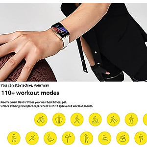 Xiaomi Band 7 Pro Smartwatch with GPS, Health & Fitness Activity Tracker, 1.64 inch AMOLED Touch Display
