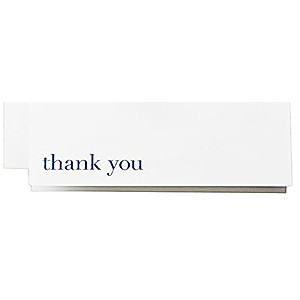 Crane & Co. Bodoni Blue Thank You Note (CT1511)