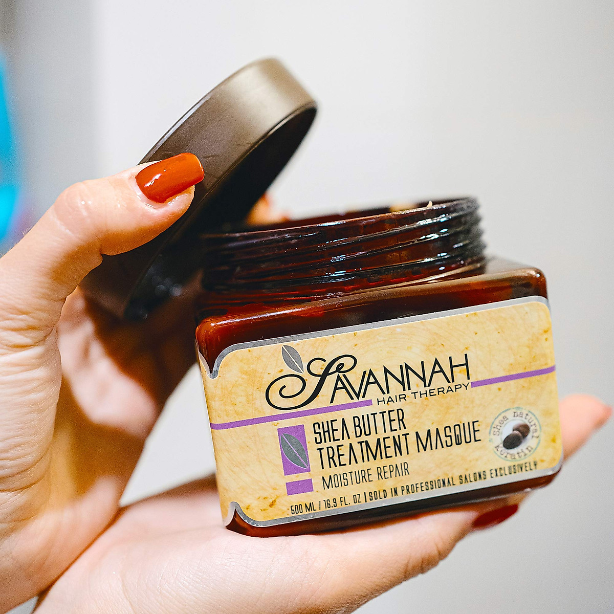 Savannah Hair Therapy Hair Mask for Damaged Hair with Shea Butter & Keratin – Hydrate, Repair & Rejuvenate with Deep Moisture Treatment for Dry, Damaged, and Curly Hair