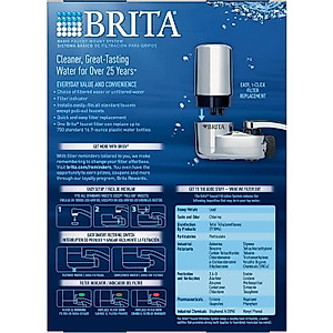 Faucet-Mount Water Filtration System, Chrome