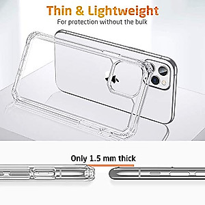 ESR Air Armor Designed for iPhone 11 Pro Case, [Shock-Absorbing] [Scratch-Resistant] [Military Grade Protection] Hard PC + Flexible TPU Frame, for The iPhone 5.8”(2019), Clear