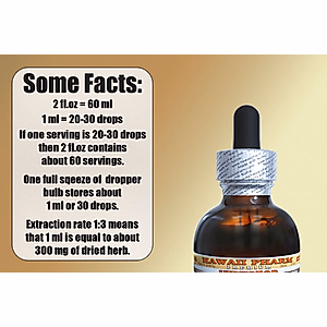 Cat's Claw Alcohol-Free Liquid Extract, Cat's Claw (Uncaria Tomentosa) Dried Inner Bark Glycerite Hawaii Pharm Natural Herbal Supplement 4 oz