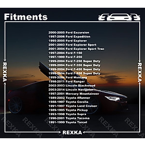 Rexka 50pcs Headlamp Assembly Grommet Retainer Clip Nut N811169S Compatible with Ford Toyota 90189-06111 4Runner, Land Cruiser, Pickup, Tacoma,Tercel, Expedition, Explorer,F150,Ranger, Mustang, Trucks